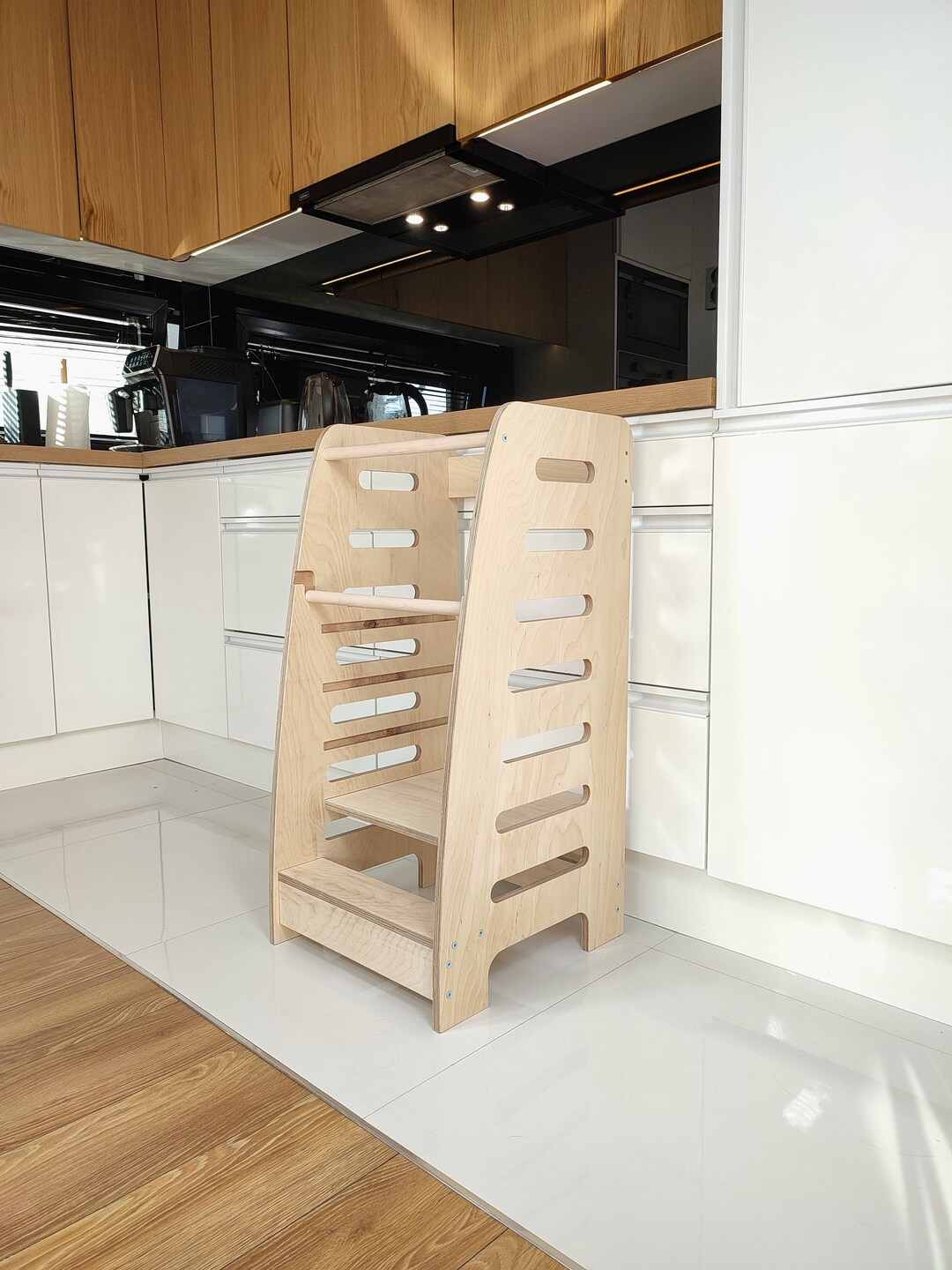 Children Learning Tower Birch Wood 85x43x40,5cm 4 Step Montessori ...