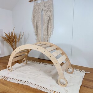 Climbing Arch Bow Rocker for Children Play Ladder Birch - Etsy