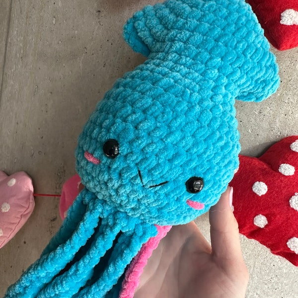 Stuffed Animal Squid - Etsy