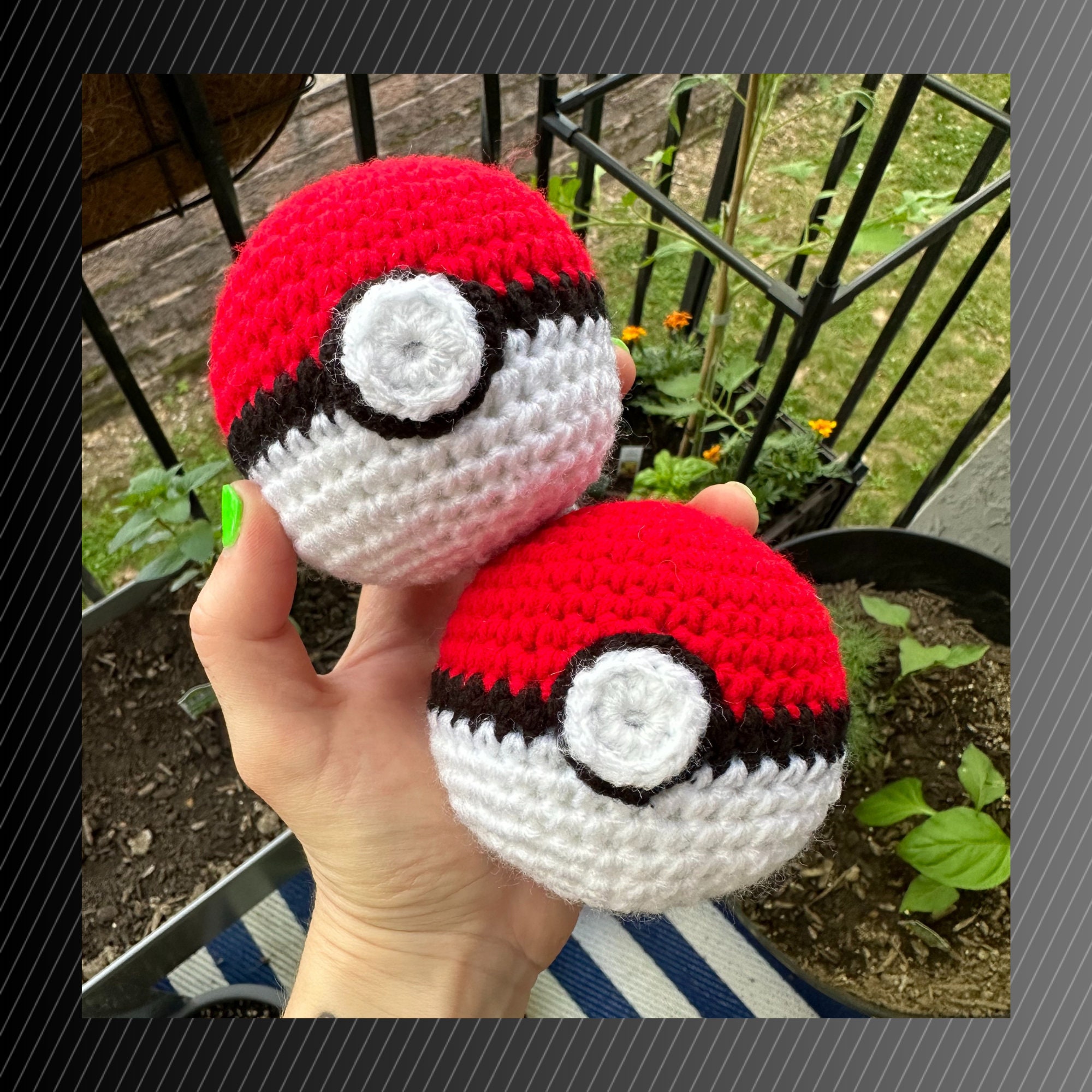 Made to Order Pokeball Plushie Stuffed Pokeball Handmade Crochet - Etsy