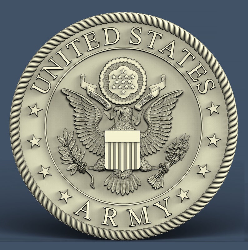 CNC Stlfile Single US ARMY Insignia - Etsy