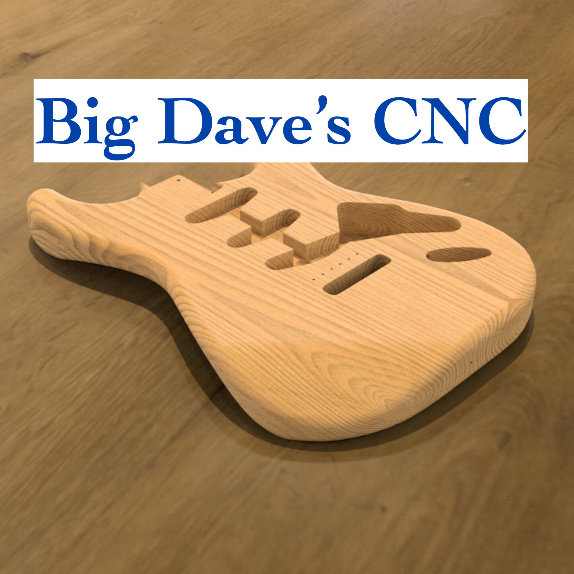 CNC STL Files Electric Guitar Body similar to a Strat - Etsy