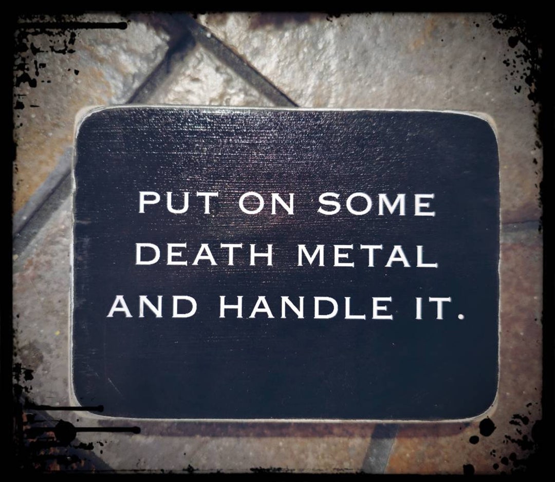 Death Metal Box Sign - Etsy
