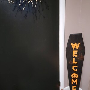 Coffin Welcome Sign Blood Lettering - Etsy