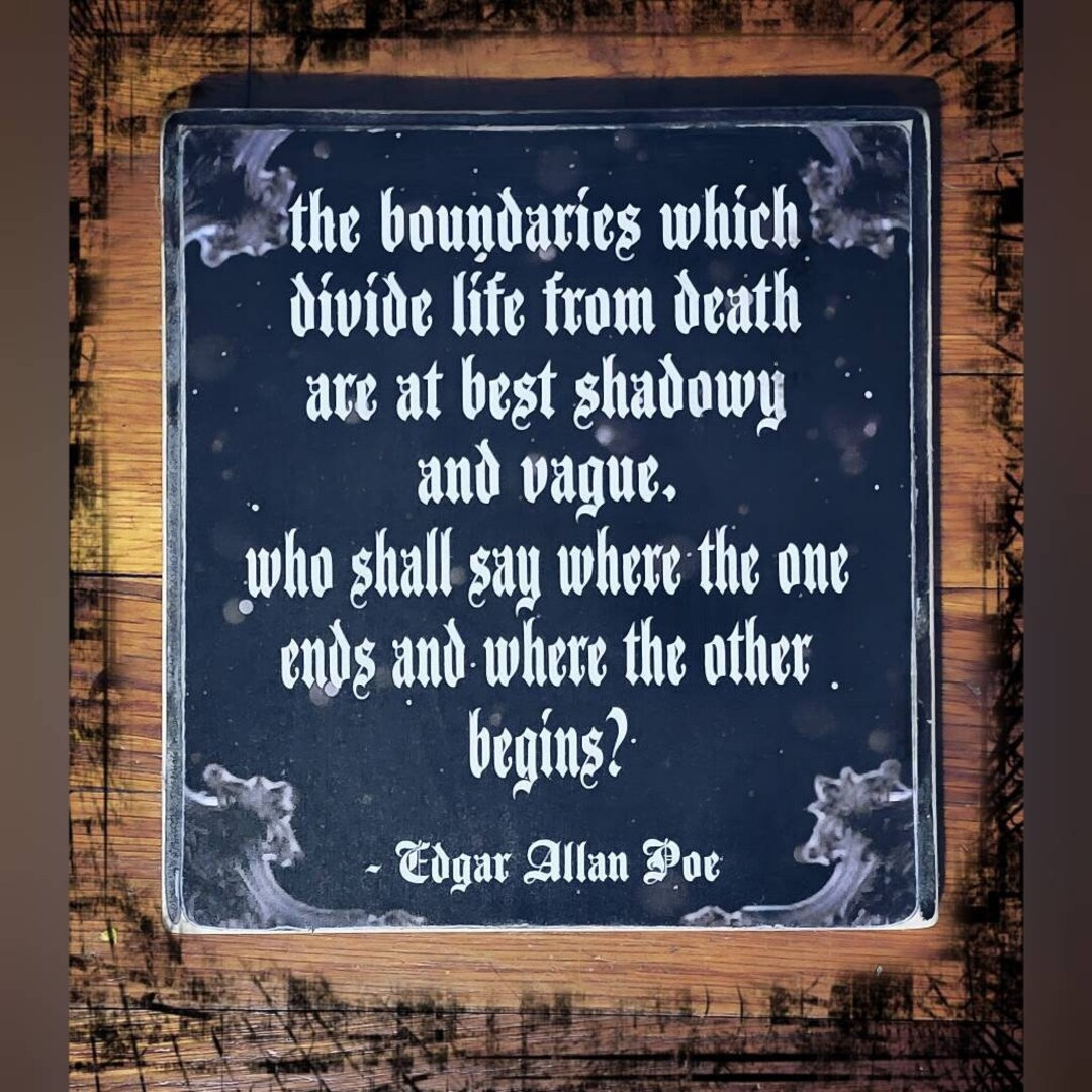 Edgar Allan Poe Wall Plaque - Etsy