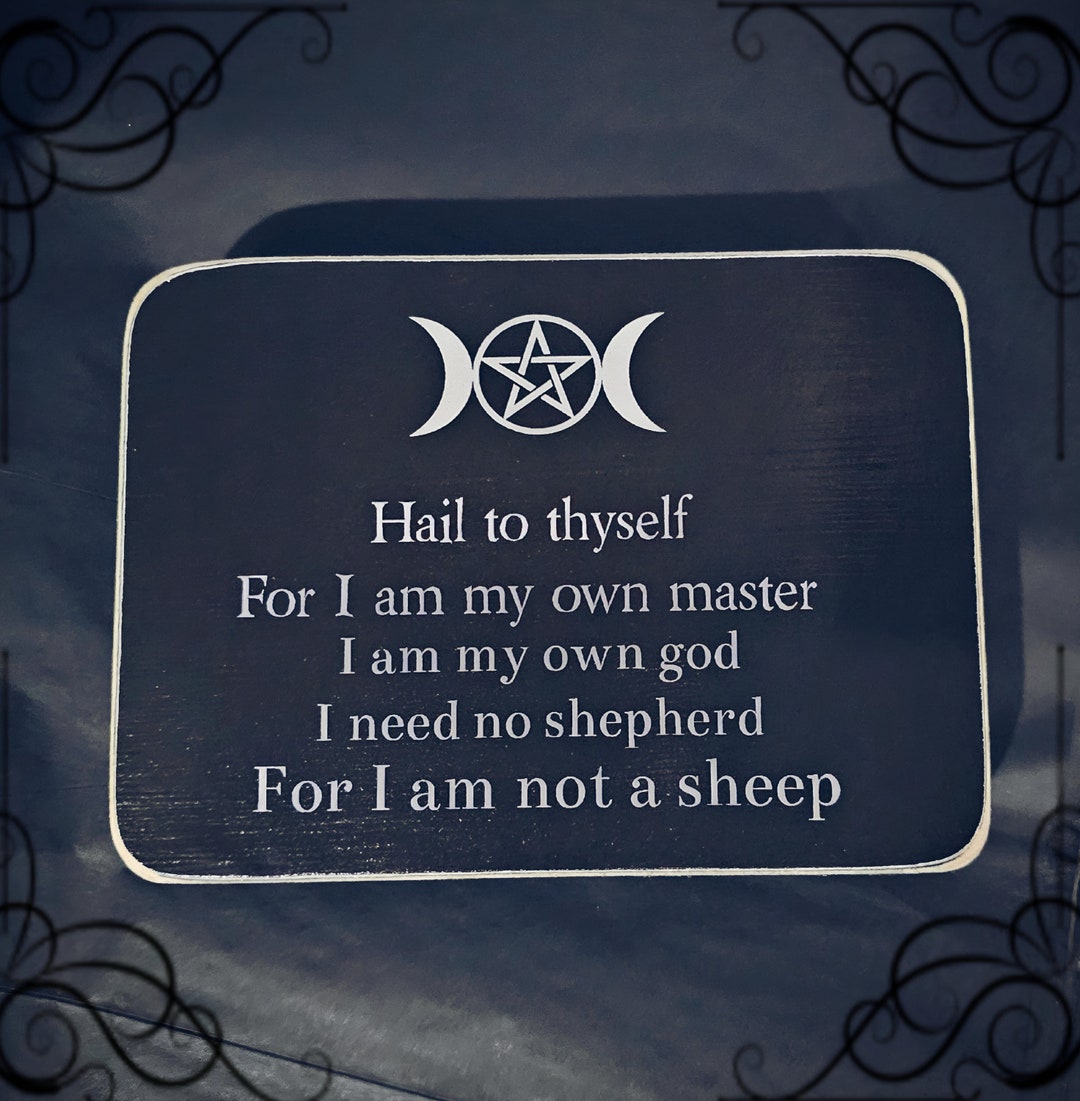 Hail to Thyself Box Sign (more Options) - Etsy