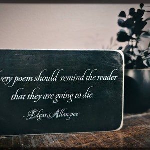 Edgar Allan Poe Box Sign ( Every Poem) - Etsy