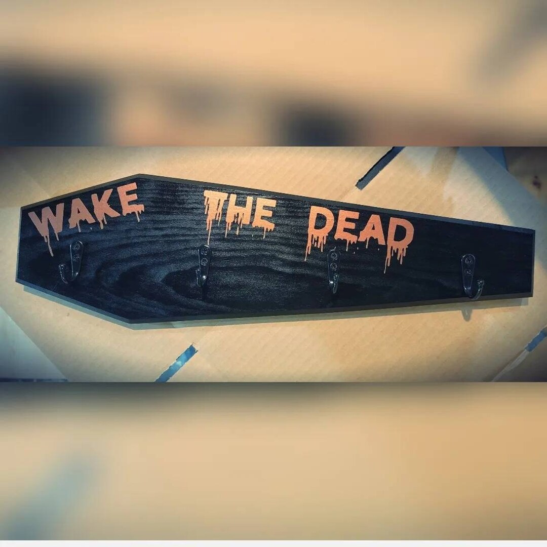 Wake the Dead Coffin Mug Rack - Etsy