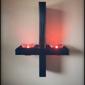 Inverted Cross Candle Holder - Etsy
