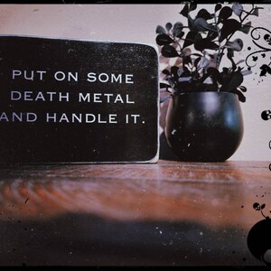 Death Metal Box Sign - Etsy