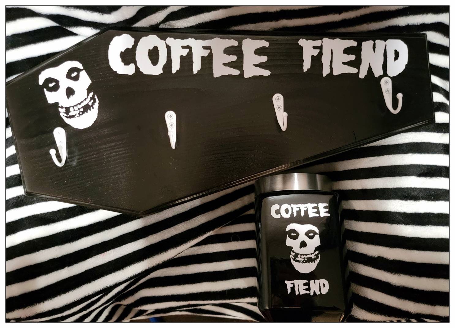 Coffee Fiend the Misfits Coffin Mug Rack and Canister - Etsy