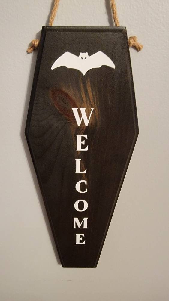 Coffin Welcome Sign - Etsy