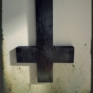 Black Inverted Cross - Etsy