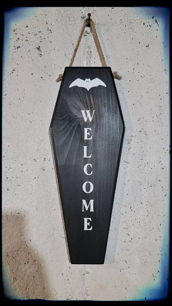 Coffin Welcome Sign - Etsy