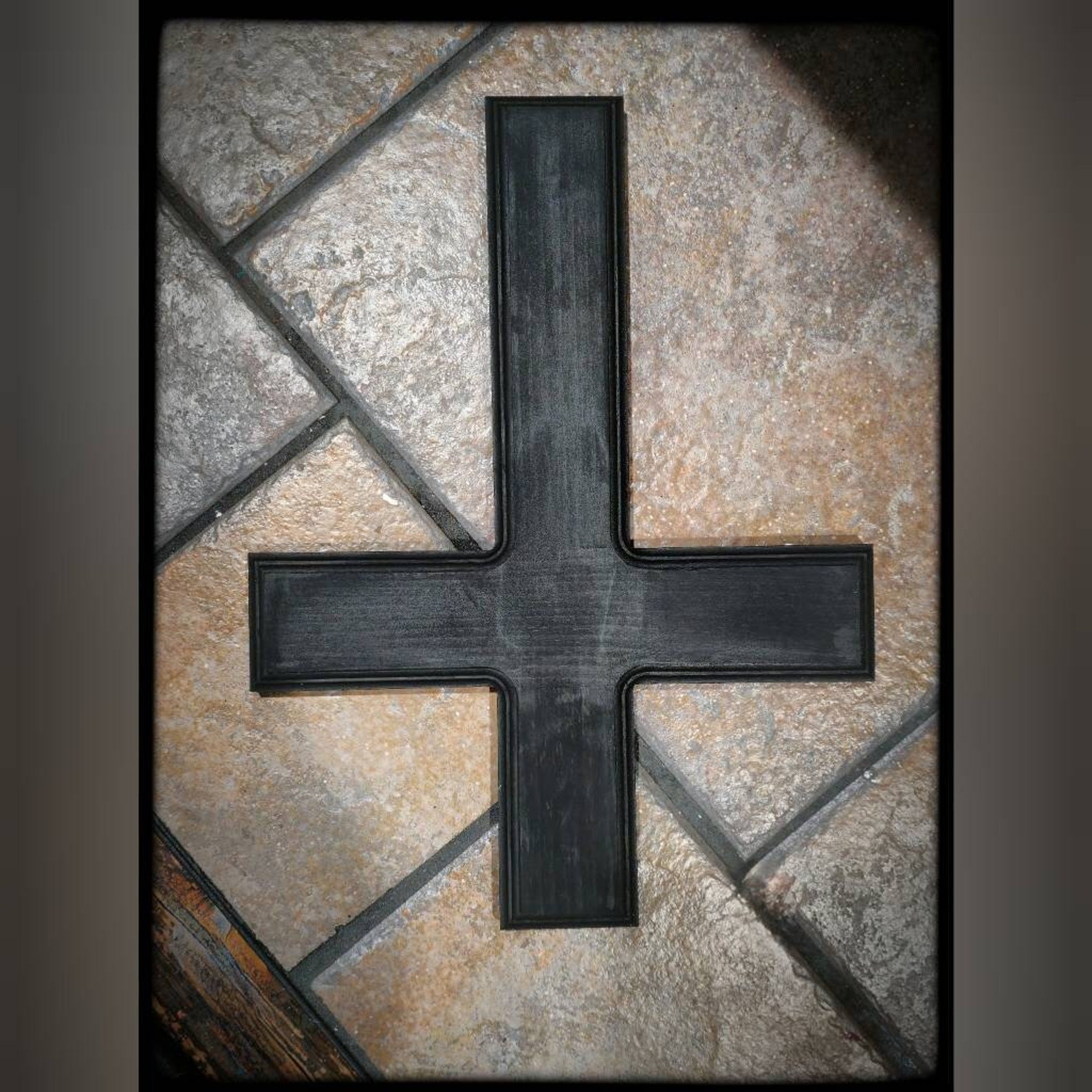 Black Inverted Cross - Etsy