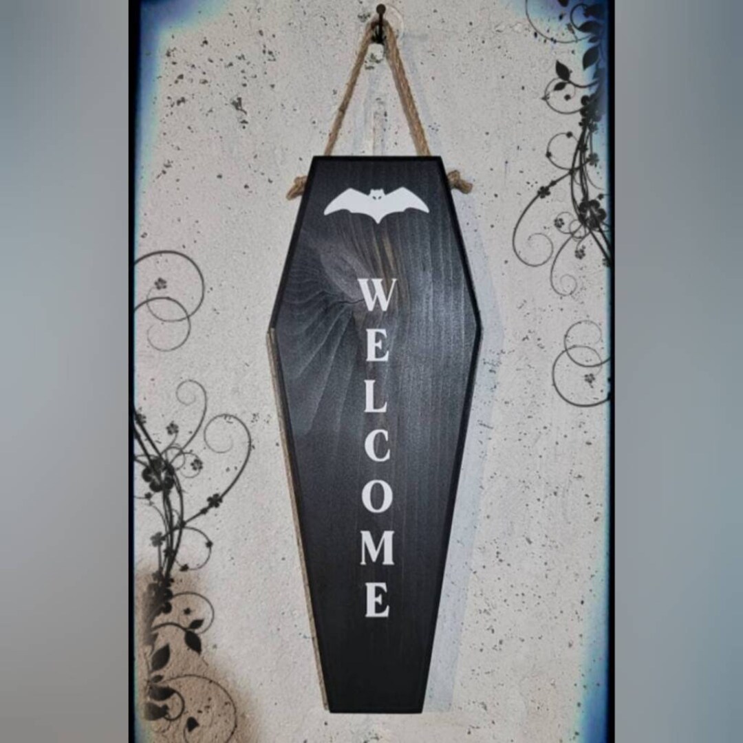 Coffin Welcome Sign - Etsy