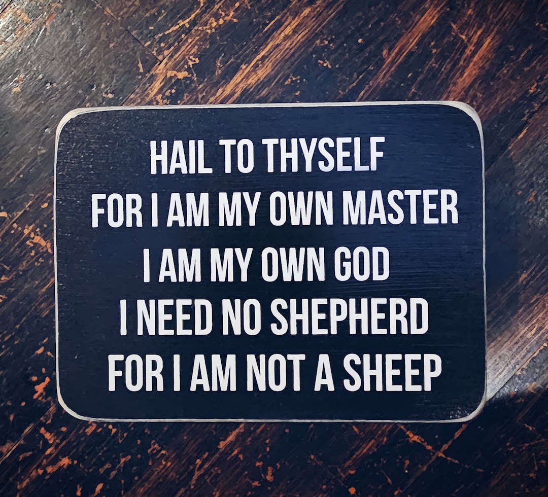 Hail to Thyself Box Sign more Options - Etsy