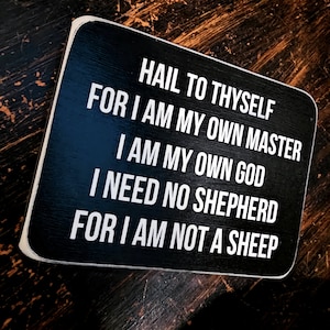 Hail to Thyself Box Sign (more Options) - Etsy