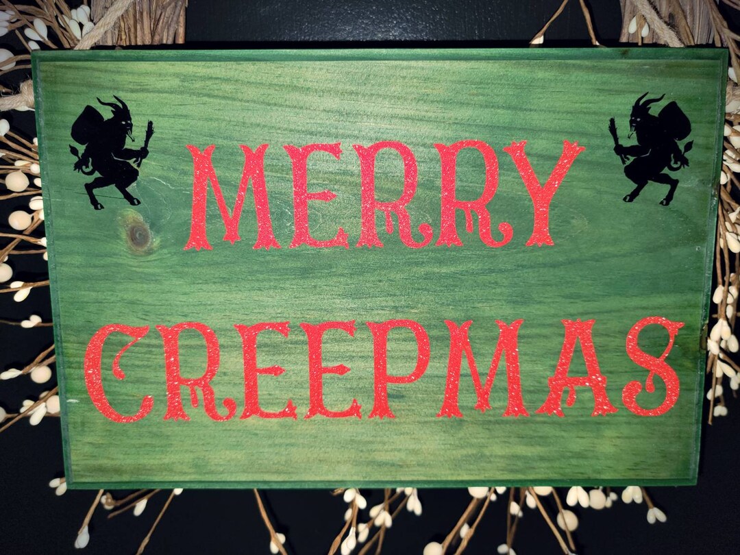 Merry Creepmas! Door Sign - Etsy