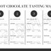 Hot Chocolate Tasting Score Card | Instant Download | Printable: PDF ...