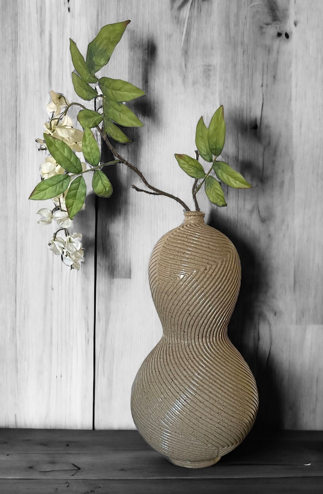 Handmade Carved Pottery Vase - Etsy