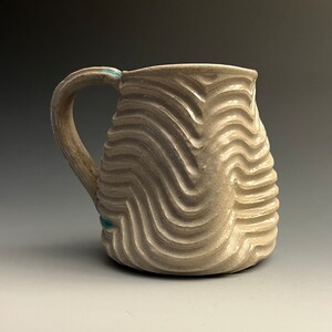 Wave Washed Sand Patterned Coffee or Tea Pottery Mug - Etsy