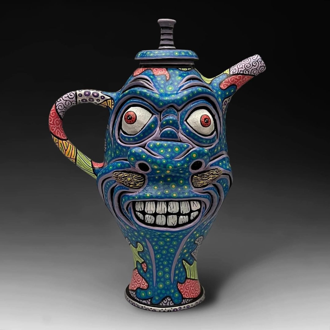 Teapot Tom Face Teapot - Etsy