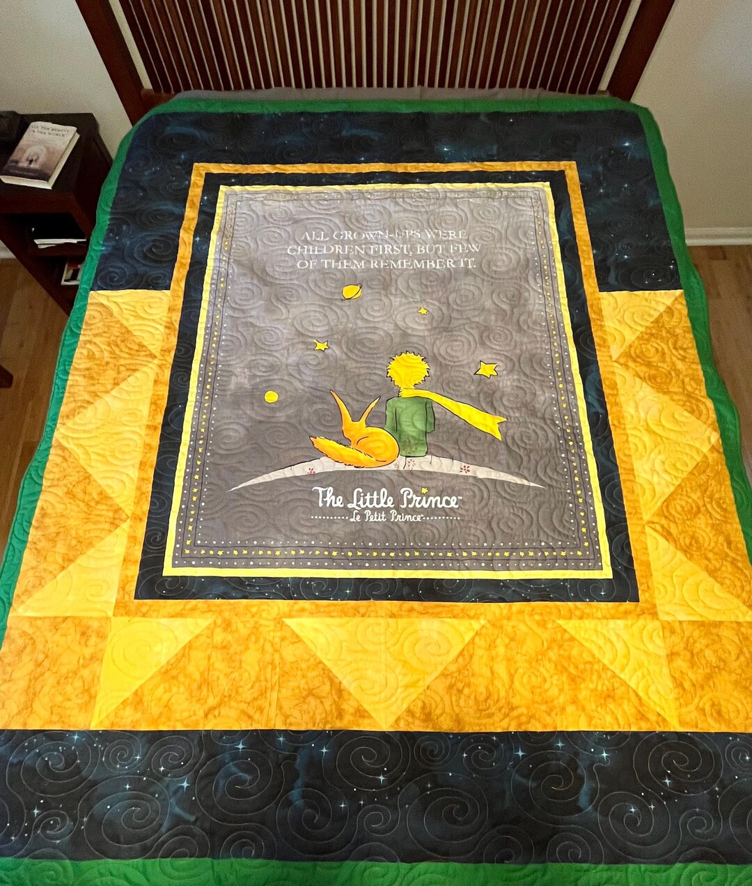 Handmade "the Little Prince" Bed Quilt (shown on a Queen Size Bed) - Etsy