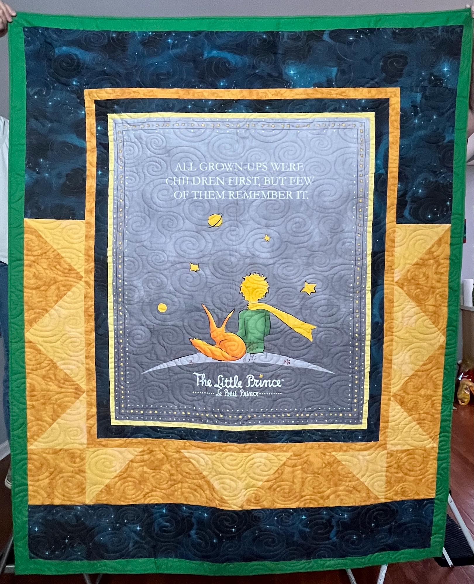 Handmade "the Little Prince" Bed Quilt (shown on a Queen Size Bed) - Etsy