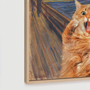 The Scream Cat Print, Art Prints, Living Room Digital Print, Cat ...