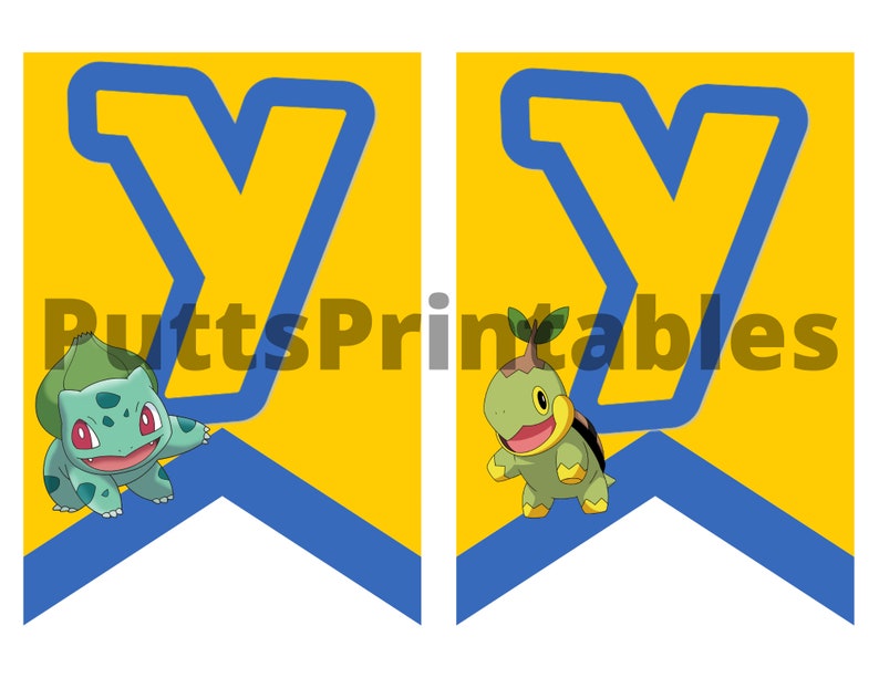Pokemon Happy Birthday Banner - Etsy