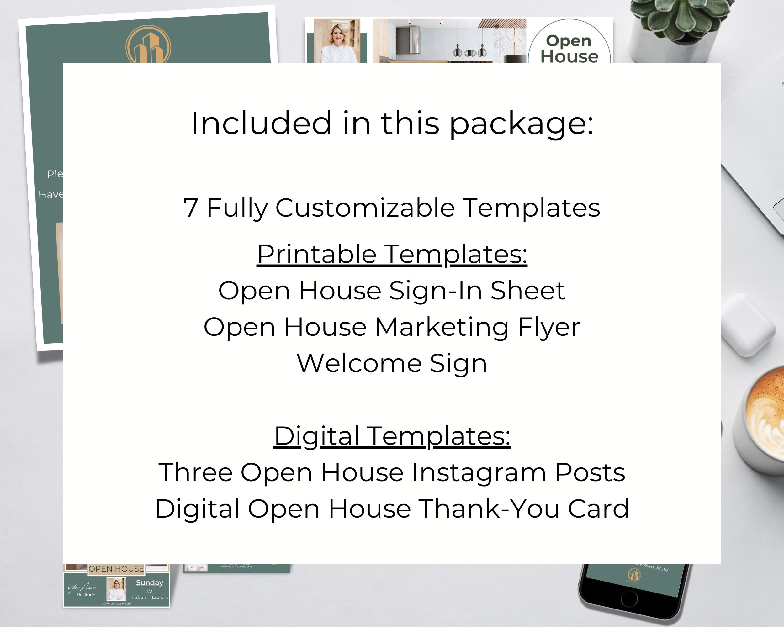 Real Estate Open House Kit Sign-in Sheet Flyer Welcome - Etsy