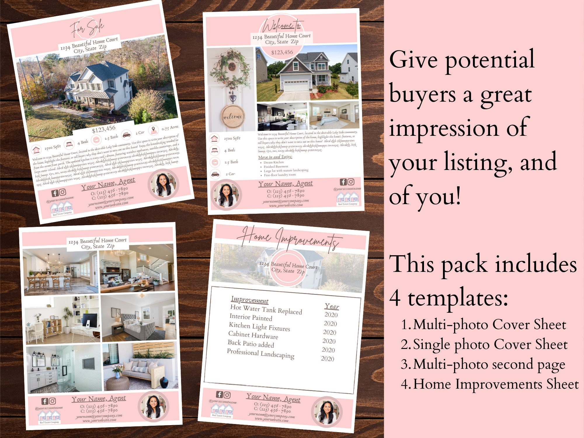 Save 20% Real Estate Marketing Bundle for Realtors, Printable Templates ...