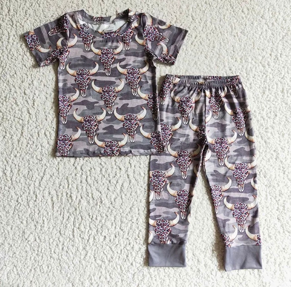 Western Kids Pajama Sets Cowboy Pajamas Farm Toddler - Etsy
