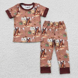 Western Kids Pajama Sets | Cowboy Pajamas | Farm Toddler Pajama Sets ...