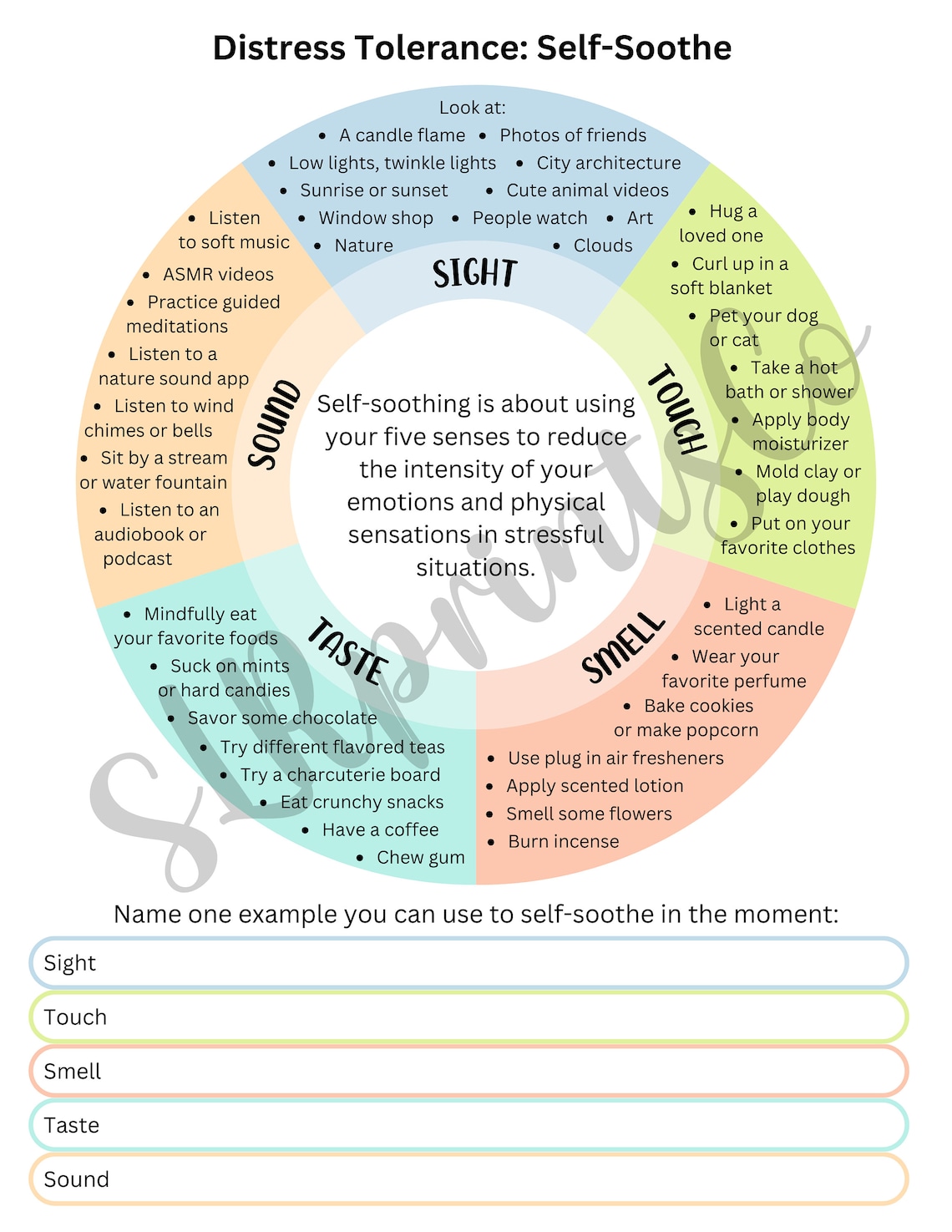 DBT Crisis Survival Skills - Distress Tolerance Skills Bundle With 9 ...