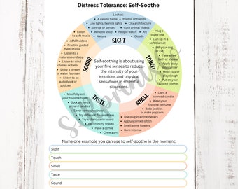 DBT STOP Skill Distress Tolerance Handout for Dialectical Behaviour ...