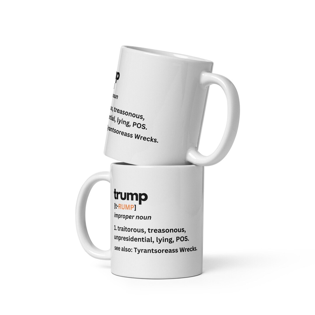 Trump [t-rump] Definition Mug, Funny Political Gift, Dad Mug, Father's ...