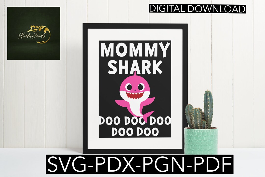 Buy Mommy Shark Svg Mothers Day Svg Shark Family Clipart Eps Online in ...