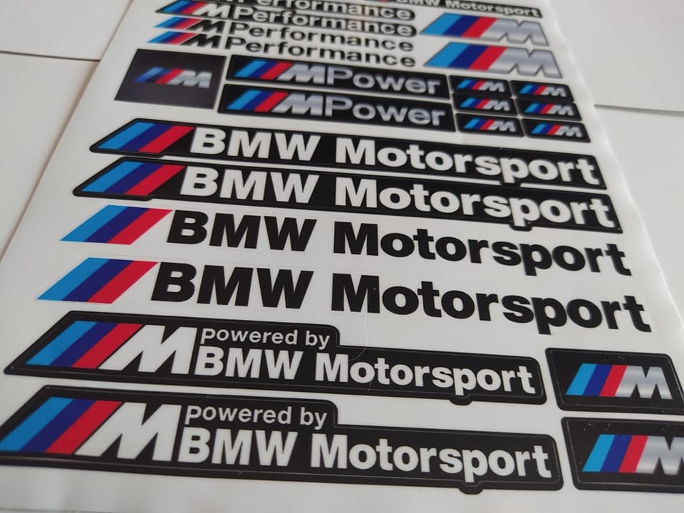 BMW Motorsport M Power Stickers Performance MPOWER 3 5 7 | Etsy