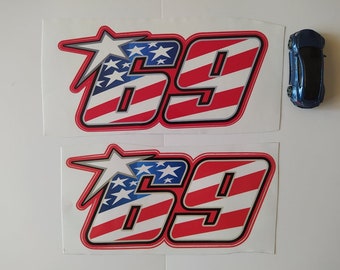 Number 69 Sticker | Etsy