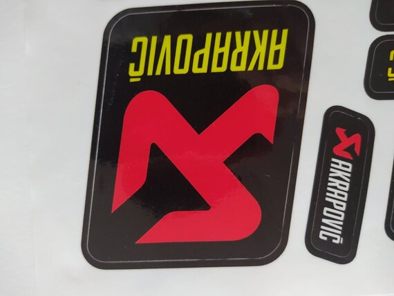 Akrapovic Decals Stickers Exhaust Graphics Set Paper Bumper Stickers ...