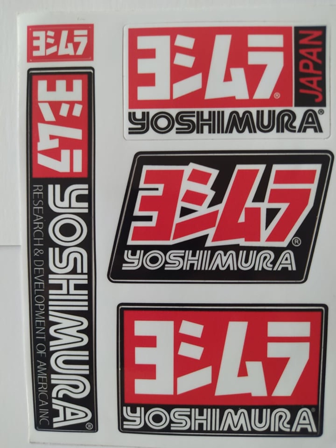 Suzuki GSXR Honda Yoshimura Exhaust 5 Stickers Set Decals - Etsy