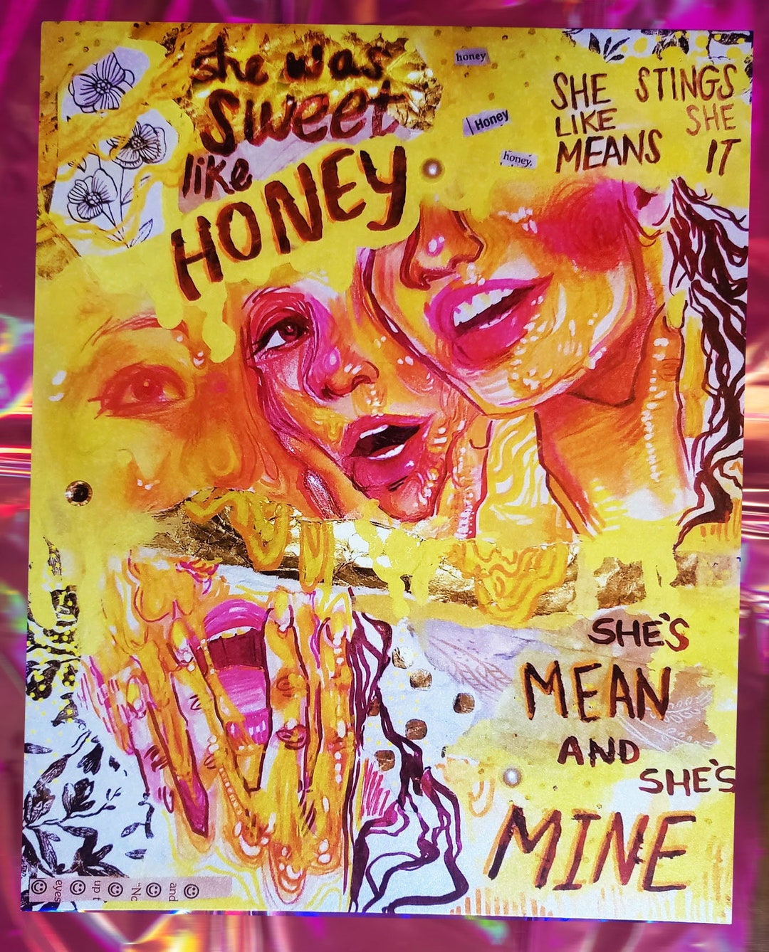 Sweet Like HONEY // Halsey Iichliwp Pearlescent Iridescent Print - Etsy