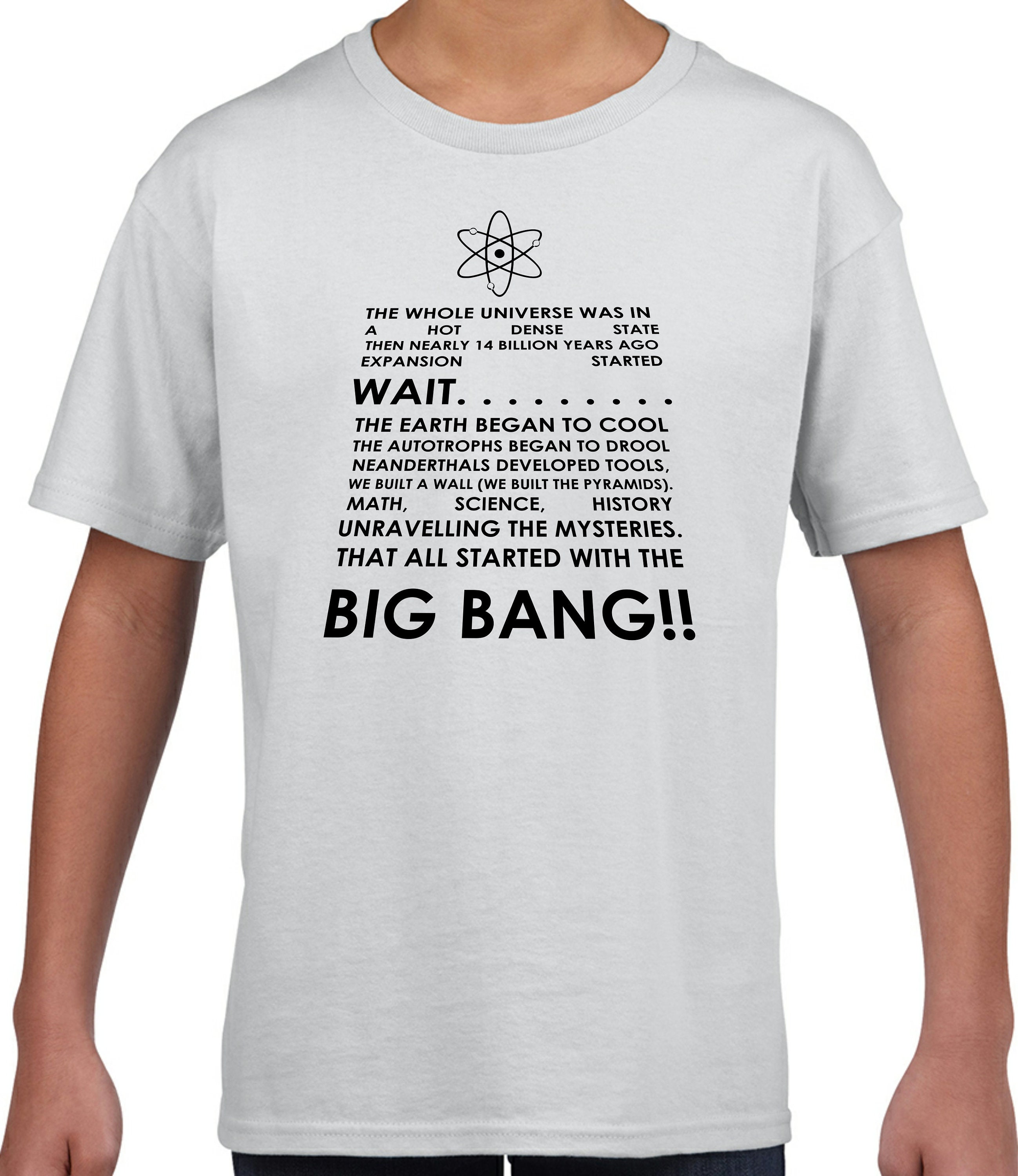 The Big Bang Theory Lyrics Childrens T-shirt - Etsy