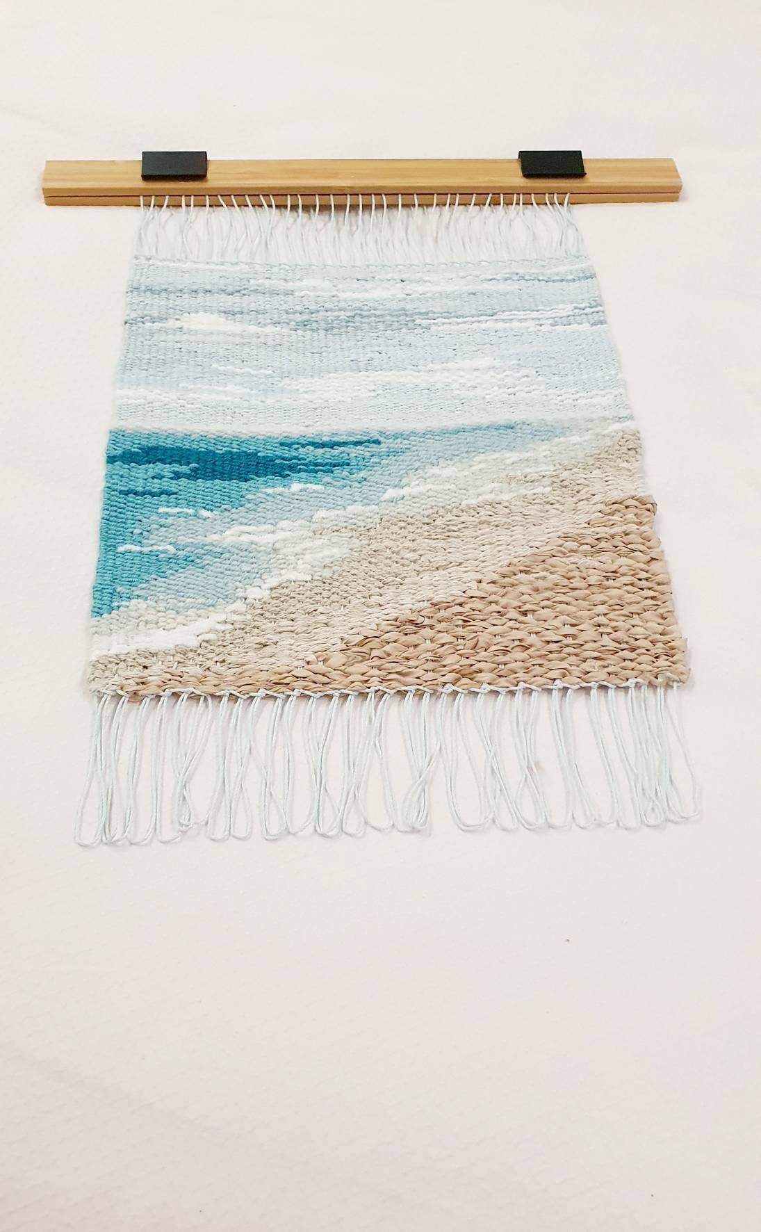 Handwoven Coastal Landscape Woven Art Wall Hanging Fibre Art - Etsy