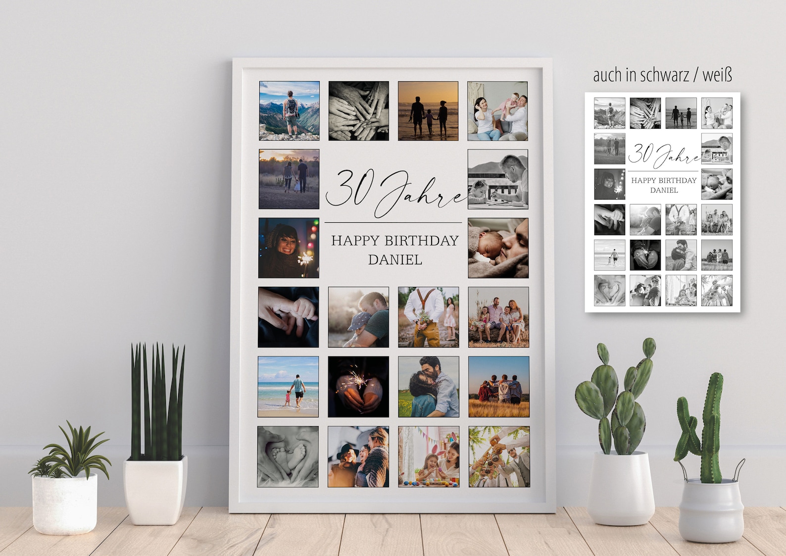 30. Geburtstag | Fotocollage | Alles Gute | Happy Birthday | Geschenk ...