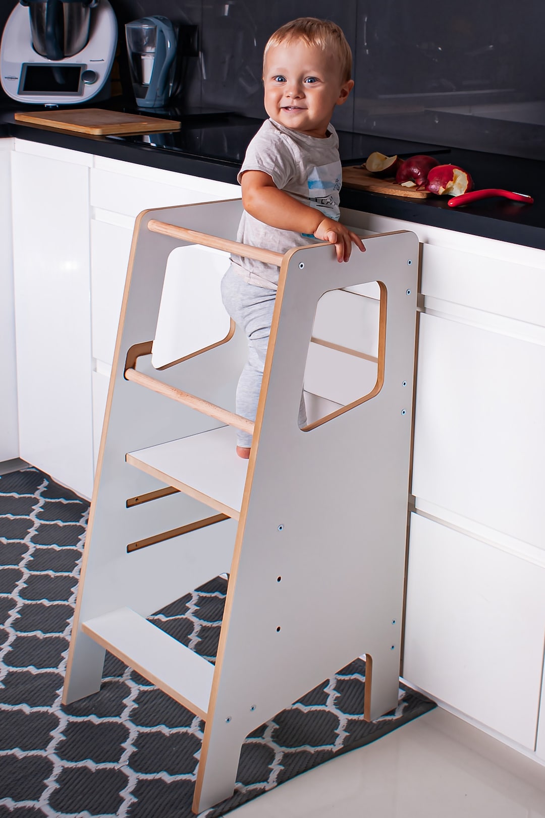 Kitchen Helper / Kids Step Stool / Toddler Steep Stool / - Etsy UK