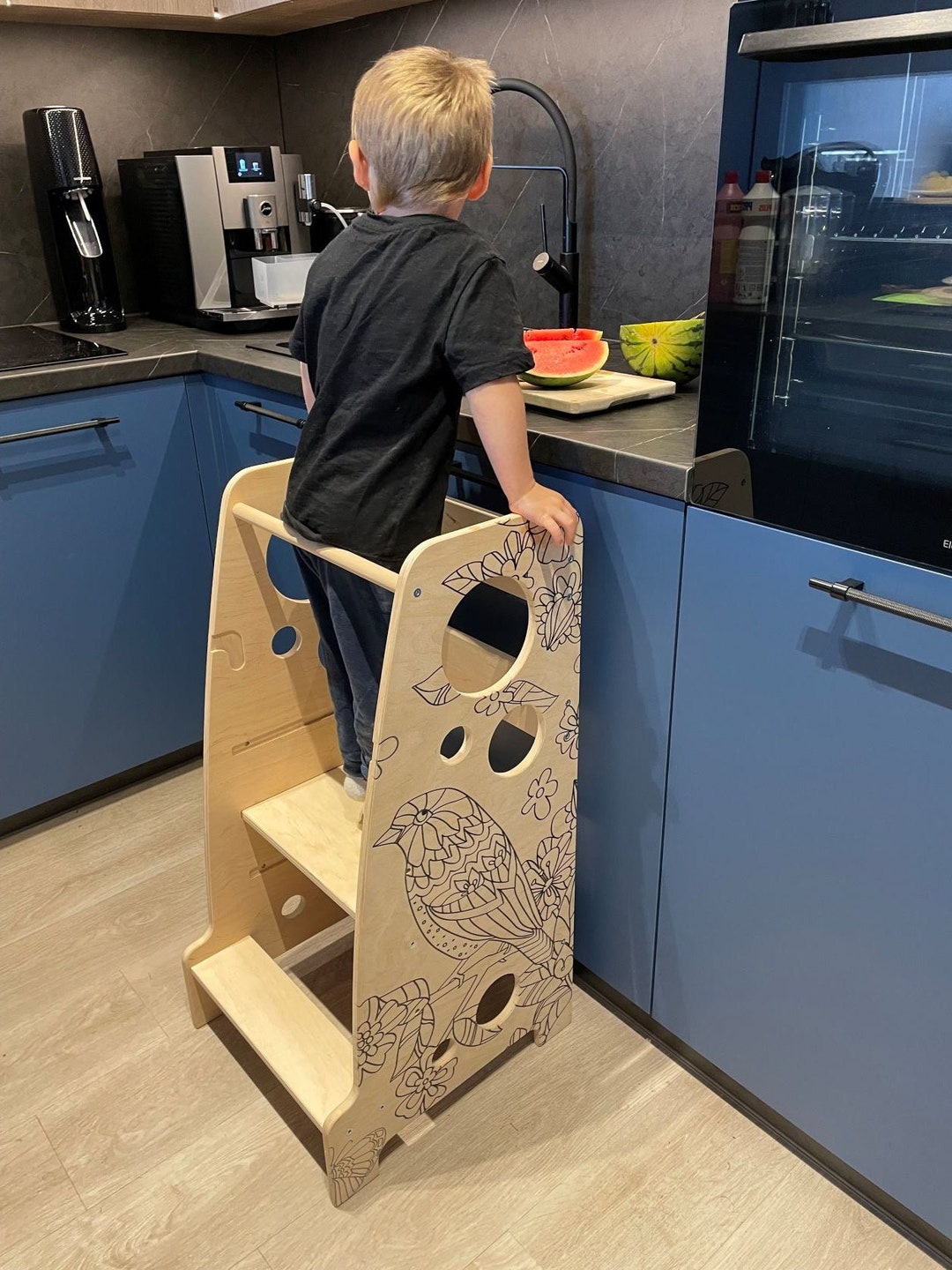 Kitchen Helper / Kids Step Stool / Toddler Steep Stool / - Etsy