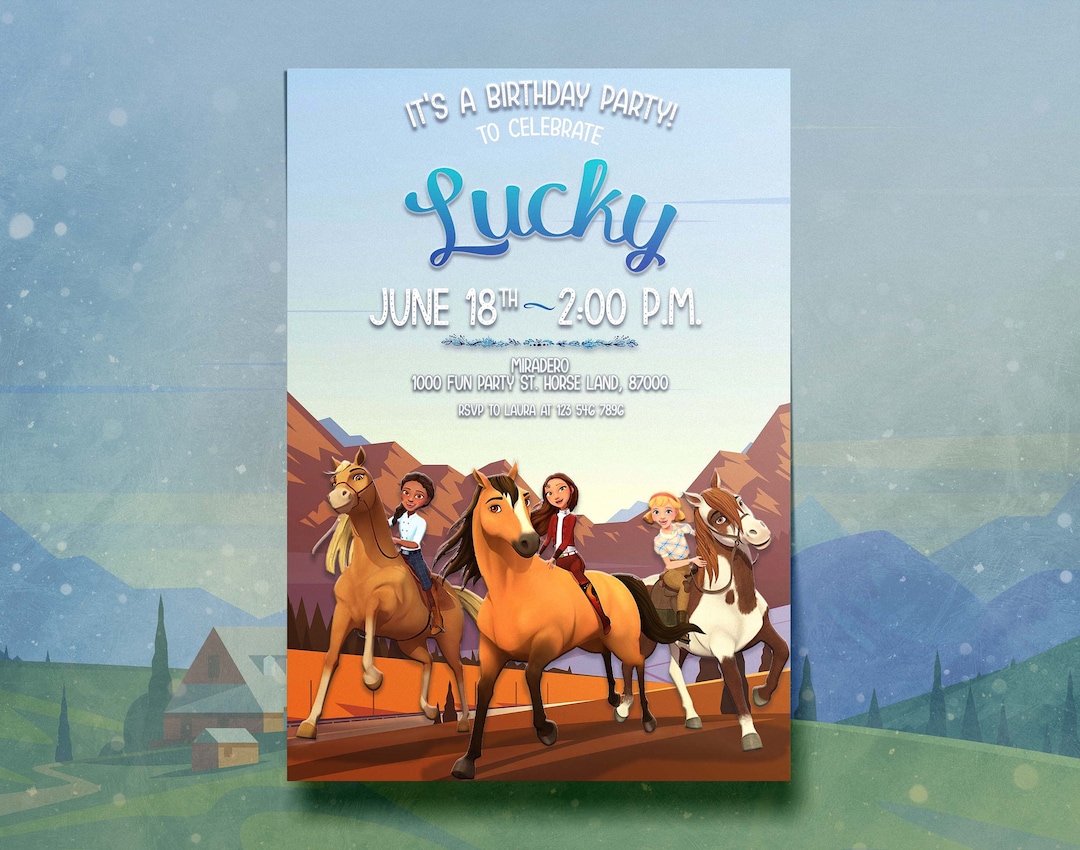 Spirit Invitation Personalized, Spirit Invitation, Spirit Birthday ...